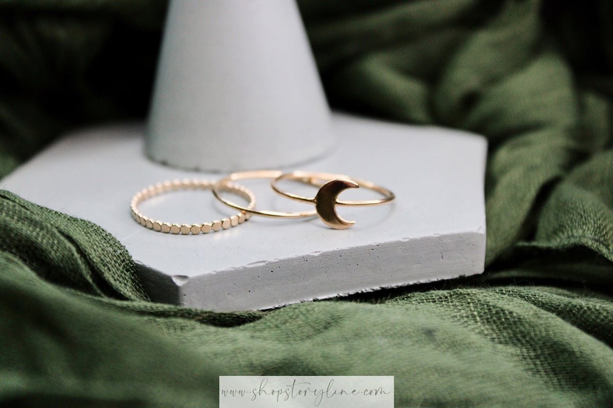 Blood Moonlit Stack– Storyline Jewelry & Apparel